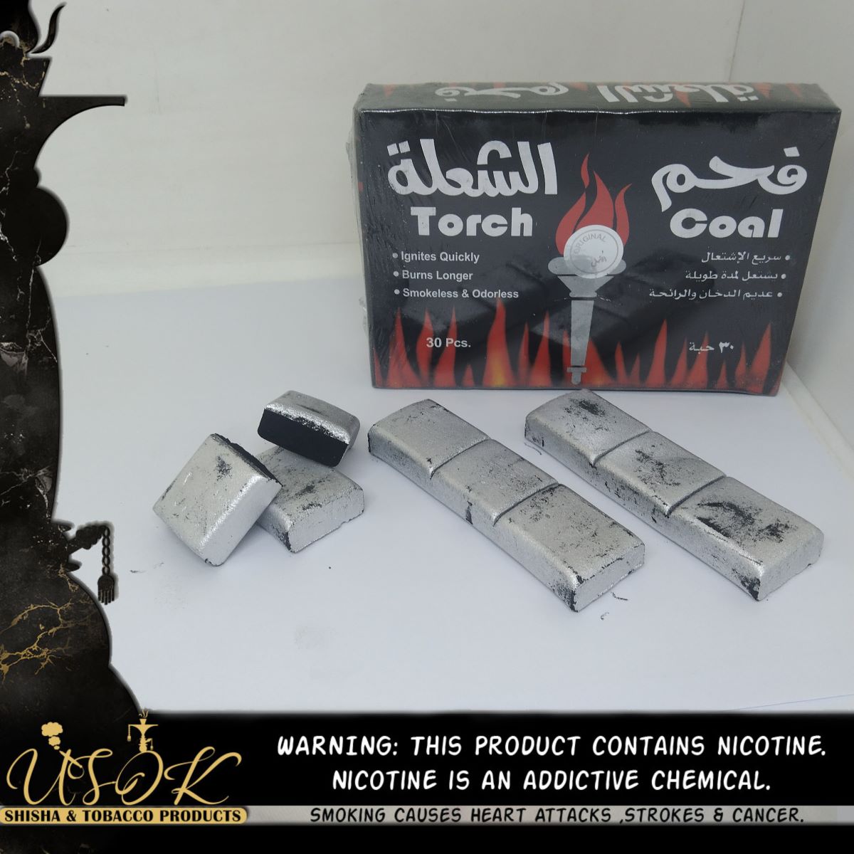 Instant Torch Coal 30pcs | USOK